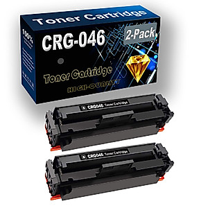 Remanufactured Toner Cartridge Replacement for Canon 046 | CRG-046 | CRG046 for Canon MF735Cdw, MF733Cdw, MF731Cdw, LBP654Cdw Printer (2-Pack, Black)