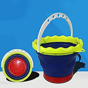 NUOBESTY Portable Paint Brush Washer,Collapsible Bucket Reusable Water Cup for Watercolor Acrylic Oil Painting