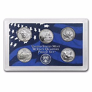 2004 S U.S. Mint Proof State Quarter Set - 5 Coins - OGP Original Government Packaging Superb Gem Uncirculated
