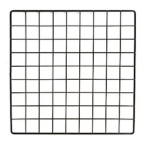 Econoco Commercial Epoxy Coated Grid Cubbies, 14" Length x 14" Width, Black (Pack of 48)