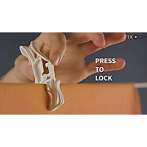 FIXCLIP Mini 16-Pack - Probably The Worlds Strongest Clothespin - Lockable & Storm-Proof - Never Lose Your Laundry Again!