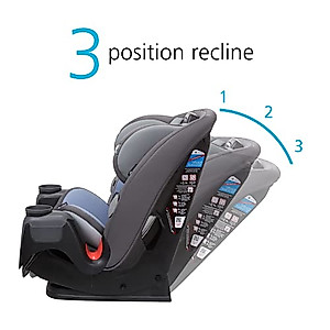 Safety 1st Grow and Go Comfort Cool All-in-One Convertible Car Seat, Rear-Facing 5-50 lbs, Forward-Facing 22-65 lbs, and Belt-Positioning Booster 40-100 lbs, Tide Pool