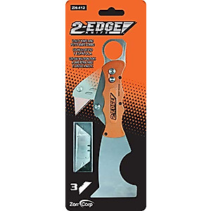 2Edge Knife: Putty Knife and Utility Knife Combo, Zorr Corp ZH-412