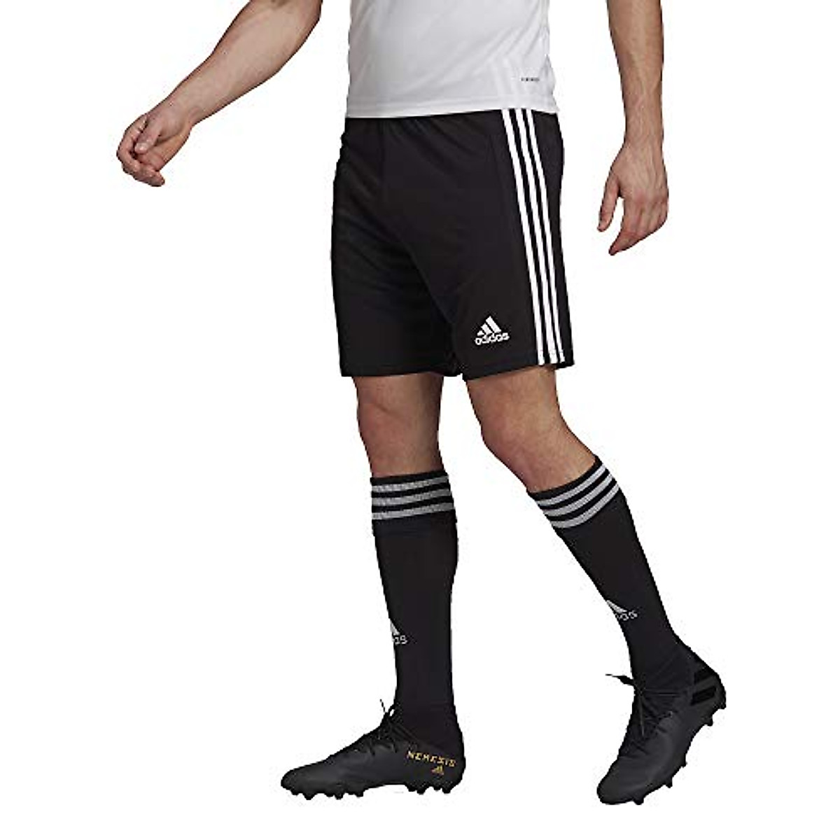 adidas Men's Squadra 21 Shorts, Black/White, Medium