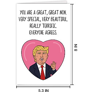 UUEFKTN Funny Birthday Card for Mom, Mothers Day Card Mothers Day Gift For Mom, Humor Mother's Birthday Card Gift For Mum, Funny Baby Shower Card Pregnancy Announcement Card for New Mom