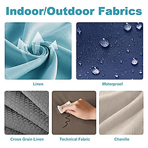 FRZVXCW Custom Bench Cushion, Indoor Furniture Window Seat Cushion with Non-Slip Bottom, Bench Cushions Custom Size, Bench Pad Cushion, Custom Outdoor Cushions, Optional Waterproof Addition Piping