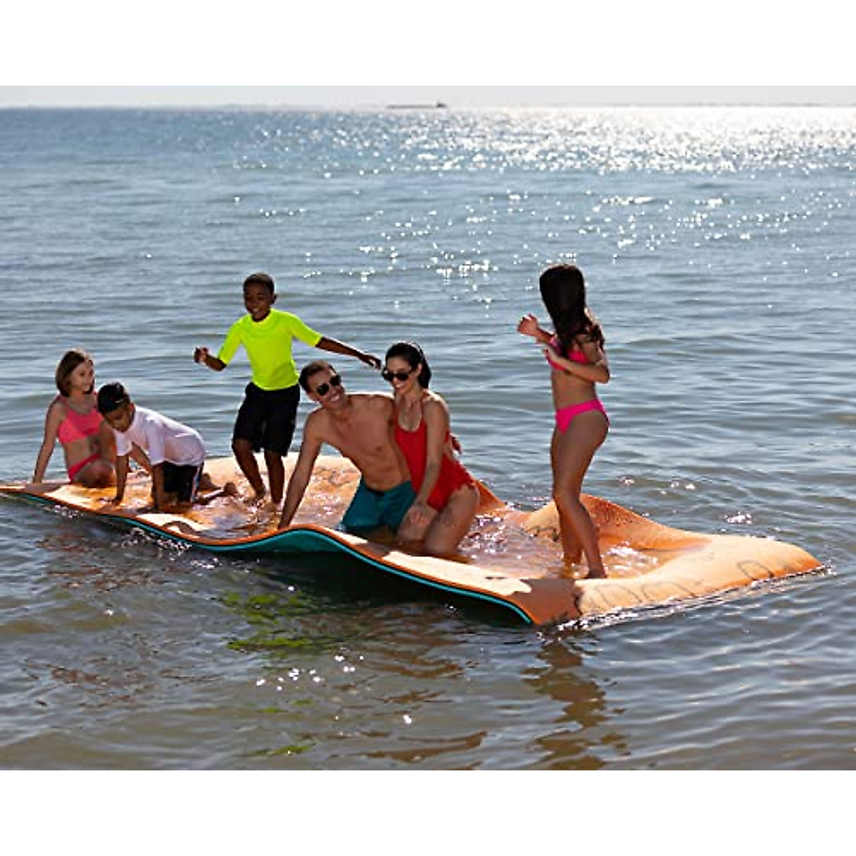 Maui Mat (by Aqua Lily Products): Floating Foam Fun Pad Designed for Water Recreation and Relaxing (14 foot)