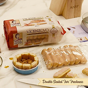 Matilde Vicenzi Vicenzovo Ladyfingers Tray of 12 - Classic Italian Biscuits, Ladyfingers Cookies for Tiramisu - Kosher Dairy Cookies - Italian Pastries for Bakery & Dessert Gifts 7.05 oz(200g), 2Pack