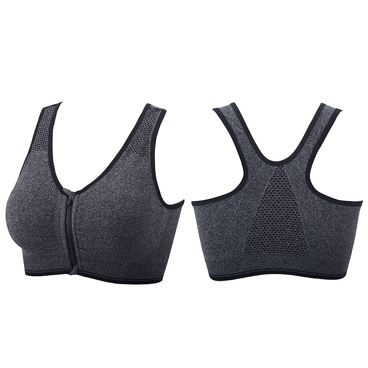 YEYELE Medium Support and Removable Pad Tank Top Racerback Post Surgery Sports Bras for Women