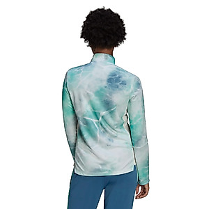 adidas Women's Regular Tiro Jacket, Altered Blue/Mint Rush/White, Small