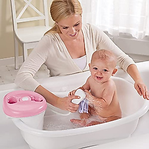 Newborn-to-Toddler Bath Center & Shower (Pink)