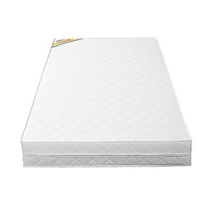 Safety 1st Polypropylene Vinyl Cover Heavenly Dreams Deluxe Dual 2-in-1 Baby Crib and Toddler Mattress, Waterproof and Stain Resistant Cover,Firm, White