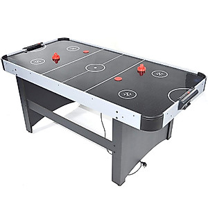 GIYOMI Light Weight Air Hockey Red Replacement Pucks & Slider Pusher Goalies for Game Tables, Accessories,Equipment (2 Striker, 4 Puck Pack)(L)