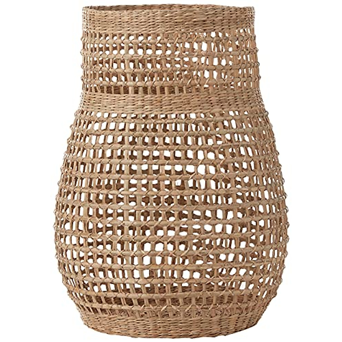 Bloomingville Decorative 20" Handwoven Natural Seagrass Vase Basket, Beige
