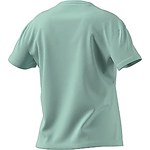 adidas womens PLMTR Graphic Tee Clear Mint Small