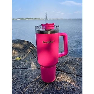 FreshStar Quencher H2.0 FlowState Tumbler 40oz, Car Tumbler, Adventure Quencher H2.0 Tumbler. (Black)