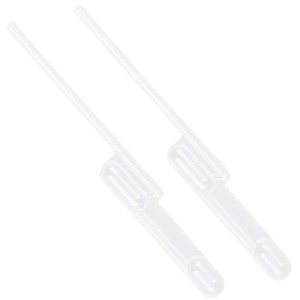 Balacoo 50 Packs Plastic Transfer Pipettes - 0.1 ML Pipettes Disposable Dropper, Plastic Eye Dropper Set for Essential Oils, Liquid, Makeup Tool (White)