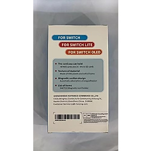 HEIYING Game Card Case for Nintendo Switch&Switch OLED,Customized Pattern Switch Lite Game Card Case with 48 Game Card Slots and 24 Micro SD Card Slots