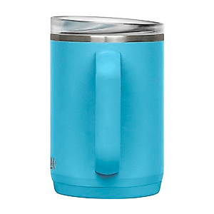 CamelBak Thrive Leak-Proof 16 oz Mug, Insulated Stainless Steel - For travel, coffee, tea, hot beverages - Spill Proof - Cup-holder Compatible, Nordic Blue