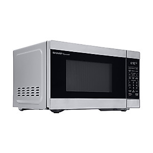 SHARP ZSMC0962KS Oven with Removable 10.6" Carousel Turntable, Cubic Feet, 900 Watt Countertop Microwave, 0.9 CuFt, Stainless Steel