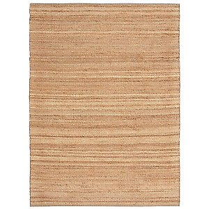 Antep Rugs Natural 5x7 Indoor Hand Woven Fiber Jute Area Rug (Natural, 5' x 7'6")
