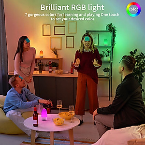 Night Light for Kids, Portable Touch Lamps with Color Changing Mode & Stepless Dimming Function, Rechargeable Baby nigth Light with 1H Timer & Touch Control