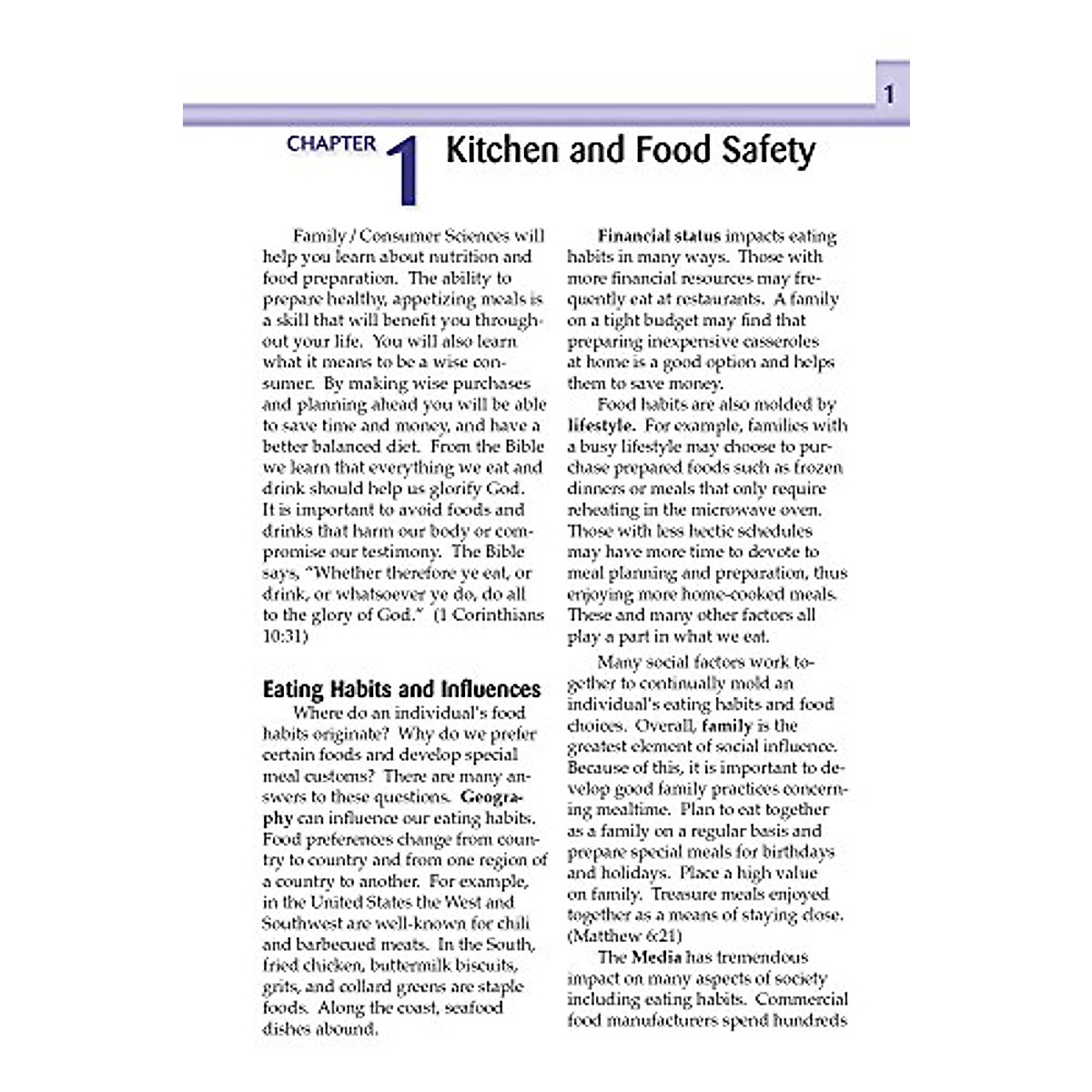 Family and Consumer Sciences