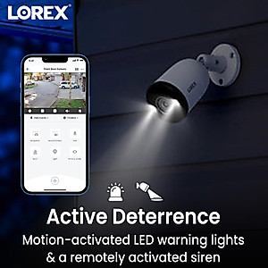 Lorex Fusion 4K Security Camera System w 3TB NVR - 16 Channel Wired Home Security w 8 Metal Cameras - Motion Detection, Active Deterrence, 2-Way Audio, Color Night Vision, Weatherproof Surveillance