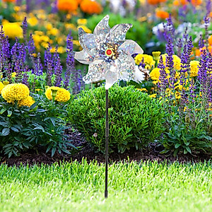 BESPORTBLE 25 Pcs Garden Windmill Bird Tool Garden Bird Windmill Bird Garden Decoration Sparkly Pin Wheel Windmills Outdoor Pinwheel Garden Supply Exquisite to Rotate Props Plastic
