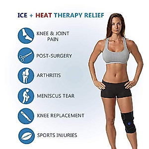 ComfiLife Knee Ice Pack with Wrap – Knee Brace – Reusable Hot & Cold Therapy Gel Pack – Adjustable Compression Support for Injuries, Knee Pain, Knee Surgery, Arthritis, Meniscus and More
