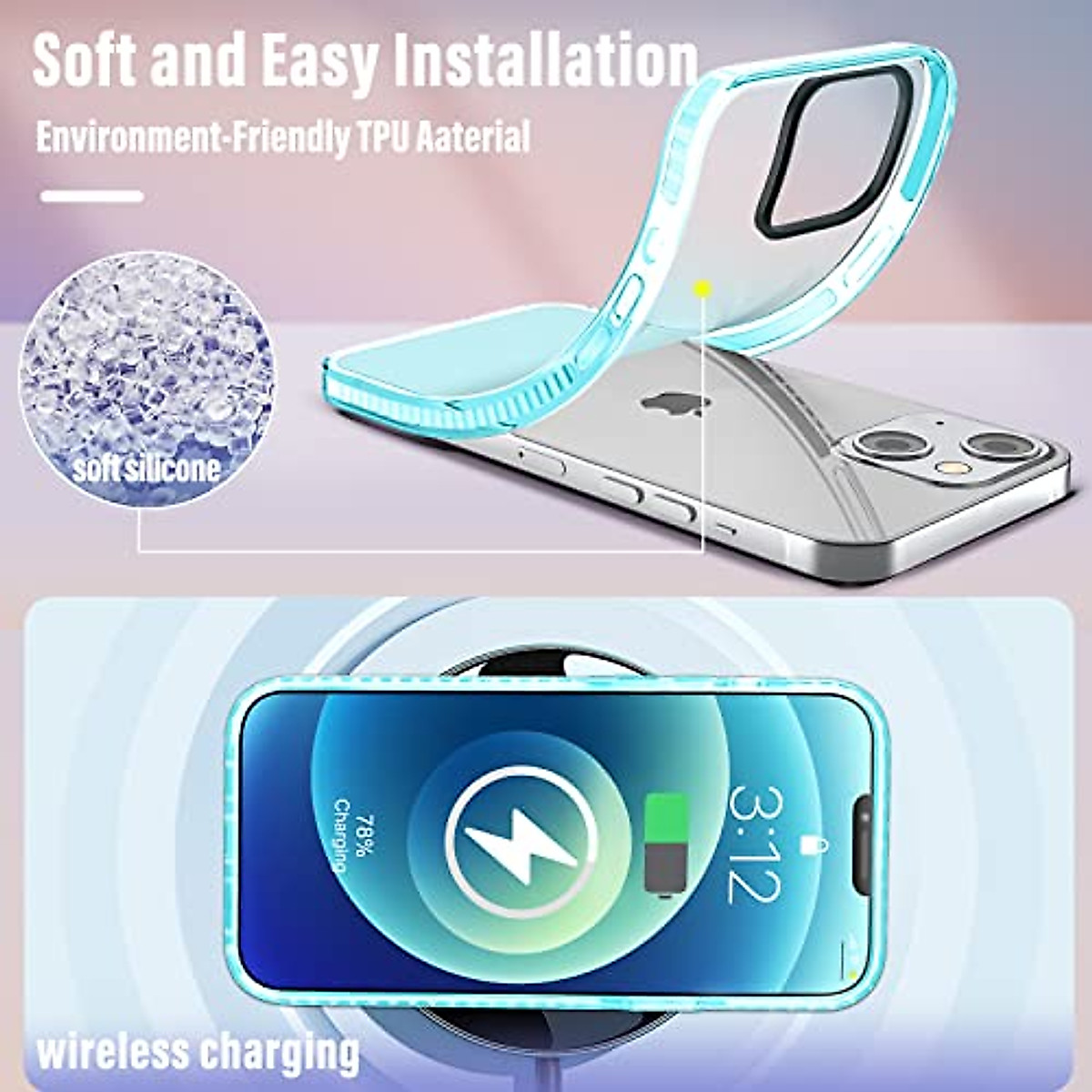 Coralogo for iPhone 13 Case Cute Cartoon Teen Girls Designed Cases Girly Character Unique Black Stih Phone Cover for iPhone 13 6.1 Inch