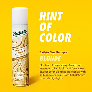 Batiste Dry Shampoo, Brilliant Blonde, 6.73 fl. oz. (Pack of 3)