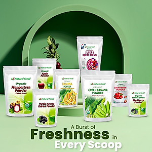 Z Natural Foods Organic Blackberry Powder, Freeze Dried, Antioxidant-Rich Superfood for Heart Health, Mix It Into Smoothie, Juice, Yogurt, and Recipes, Raw, Vegan, Non-GMO, Gluten-Free, 1 lb