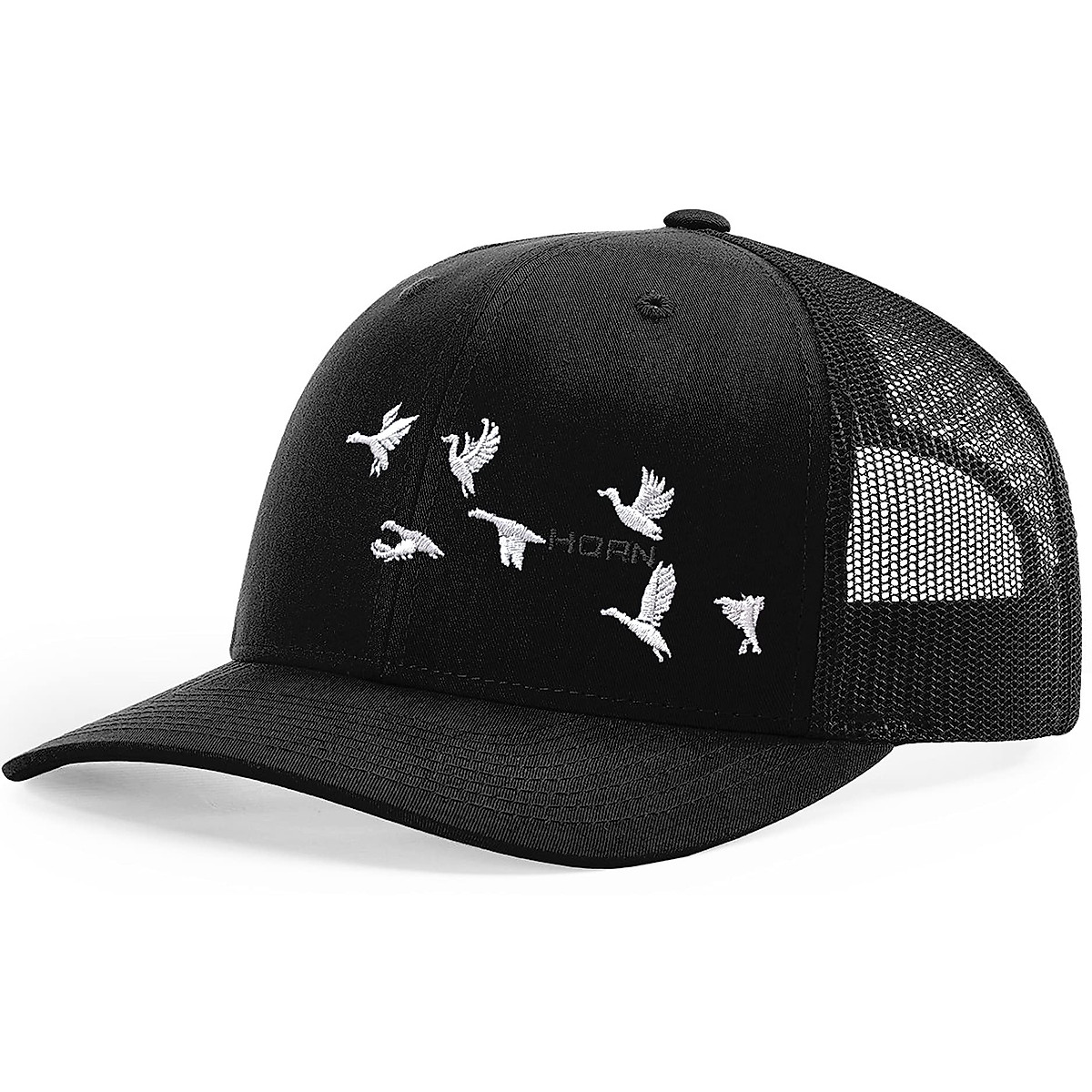 HORN GEAR Trucker Hat - Duck Hat Edition (Black/Black)