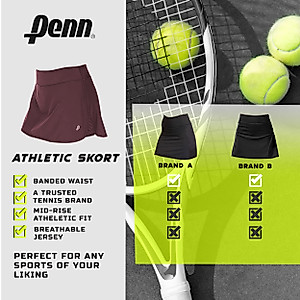 PENN Women's Spike Athletic Mini Skort for Performance Training Tennis Golf & Running - Spike Plum Purple Perfect, Medium