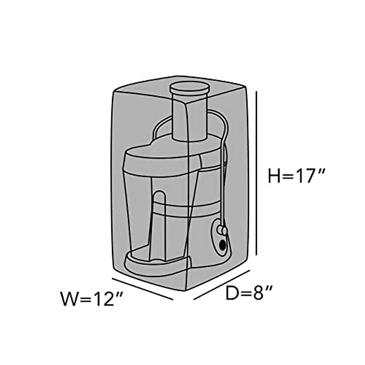 Covermates Keepsakes - Blender Cover – Dust Protection - Stain Resistant - Washable – Appliance Cover-Red