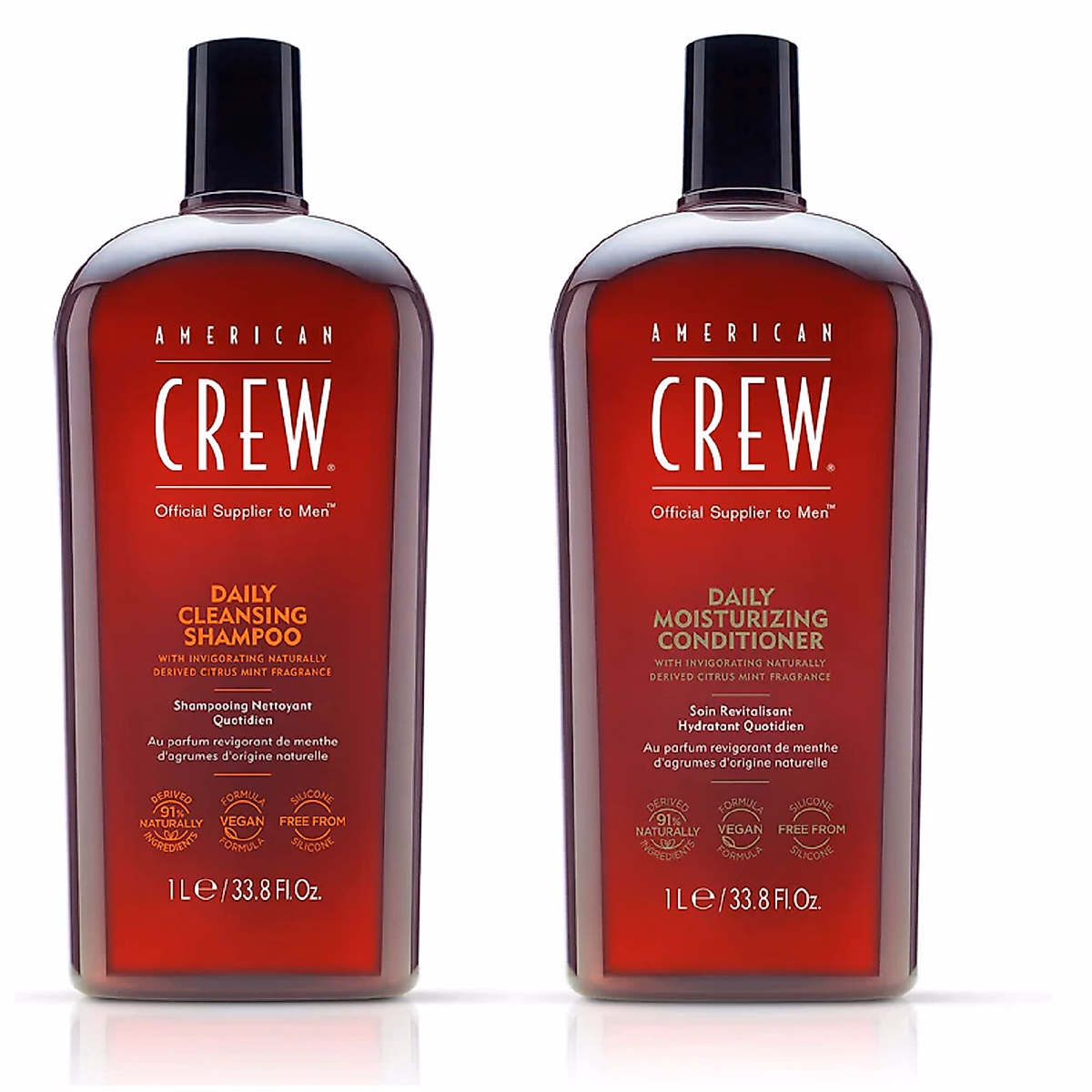 American Crew Daily Shampoo and Conditioner 33.8 Fl. Oz.