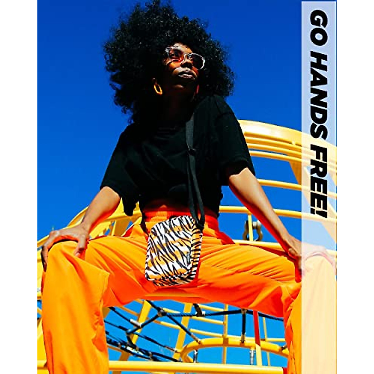 Fydelity Rainbow Checkered Small Crossbody Bag for Women, Sling Bag Festival Crossbody Bag for Men, Womens Sling Side Shoulder Bag, Crossbody Bags Festival Bag Concert Cross Body Bag Purse Gay Pride