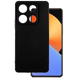 for Infinix Note 30 Pro 4G X678B Ultra Thin Phone Case, Gel Pudding Soft Silicone Phone Case for Infinix Note 30 Pro 4G X678B 6.78 inches (Black)