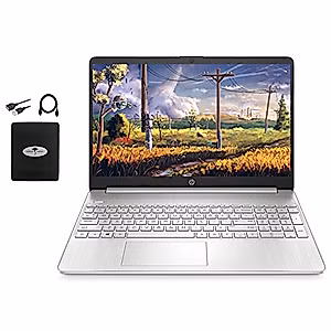 hp 15.6" FHD Laptop for Business & Student, AMD Athlon Silver 3050U (up to 3.2GHz, Beat i5-7200U), 8GB RAM, 256GB SSD, AMD Radeon Graphics, Windows 10 + Microsoft 365