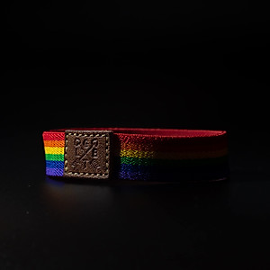 Lesbian Bracelets - Rainbow Bracelets And Keyring With Bright Colours Ideal For Couples - Lgbtq Accessories In Stretch Fabric - Lgbt Jewelry For Women And Men