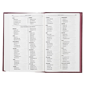 KJV Holy Bible, Pew and Worship Bible Red Letter Edition Hardcover - Ribbon Marker, King James Version, Burgundy (KJV Pew and Worship Editions)