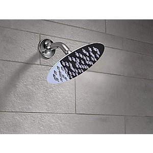 NearMoon Rain Shower Head, Ultra-Thin Design-Pressure Boosting, Awesome Some Experience, High Pressure High Flow Stainless Steel Rainfall Shower Head (6 Inch,Chrome Finish)