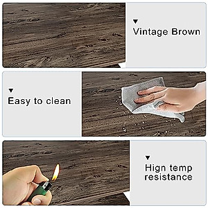 Industrial Style Wood Bookshelf, Triple 5 Tiers Bookshelf with Metal Frame, Rustic Book Shelves Display Shelf for Home Office, Etagere Large Open Bookshelf for Bedroom Living Room, Vintage Brown