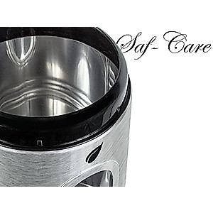 Self-Care Stainless Kitchen Canisters - Modern Kitchen Decoration of Canister Set with Multiple Preservation Purposes by Tight Sealed Lids, Good for Wedding Gifts Kitchen Canisters Set of 3(SC-001)