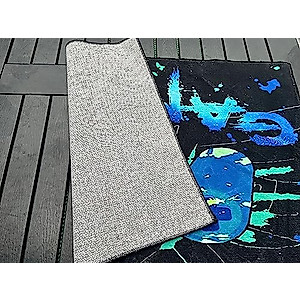 Carpet Boys Gaming Gamer Rug Gamepad Living Room Mat Gamer Bedroom Controller Rug Boys Non-Slip Doormat (Black,40x60cm16x24)