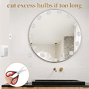 HCDCARLGT Hollywood Style Lights for Makeup Dressing Room,Vanity Lights Stick on with 18 Dimmable Bulbs,LED Vanity Lights for Mirror,5 Level Brightness Adjustable & 6000K White(No Mirror Included)