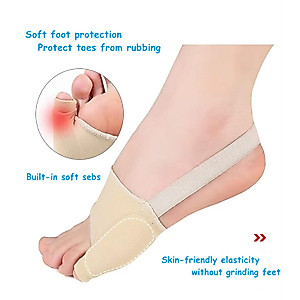 ERSANLI Pinky Toe Splint, Pinky Toe Straightener,.Pinky Toe Bunion Pads, Men'S And Women'S Bunion Corrector, Bunion Relief Toe Separators For Overlapping Toes.(1 Pair, Large)