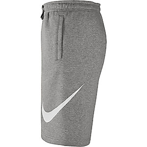 Nike Men's Sportwear Club Shorts, Dark Grey Heather/White, Large