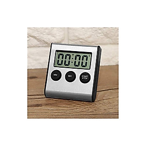 Digital Kitchen Timer Desktop Wall Mounted Timer Alarm Clock with Alarm Big Digit with Alarm, Big Digit, Back Stand